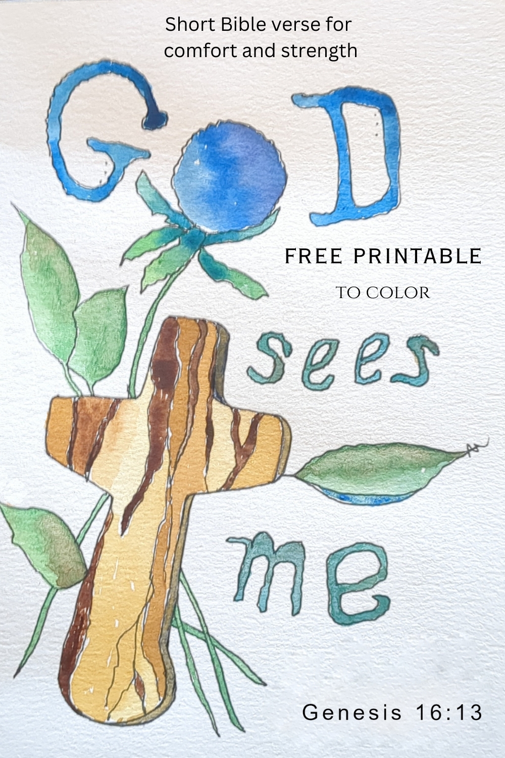 Adding Art to a Short Bible Verse for Comfort and Strength - Free ...